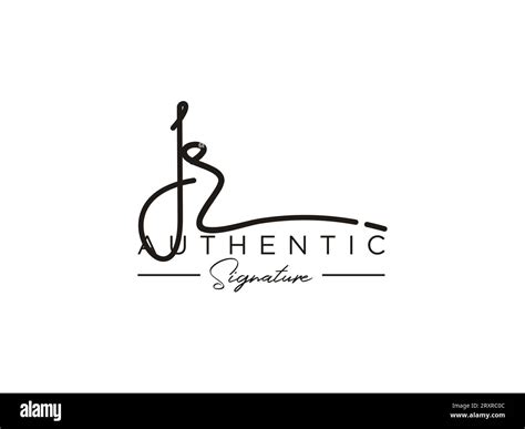 Jr Signature Logo Template Vector Stock Vector Image And Art Alamy