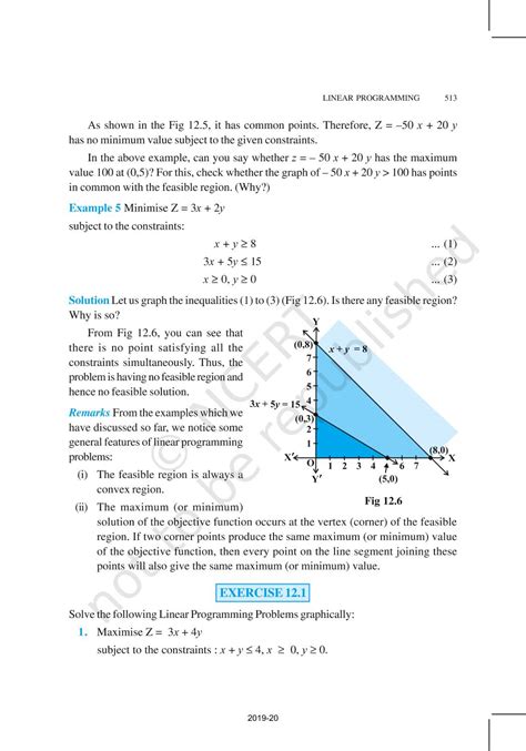 Linear Programming Ncert Book Of Class 12 Mathematics Part Ii
