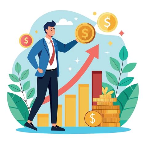Premium Vector Investment Dividends Growth Increase Profit And