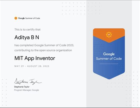 Aditya B N On Linkedin Im Thrilled To Announce That I Have Completed
