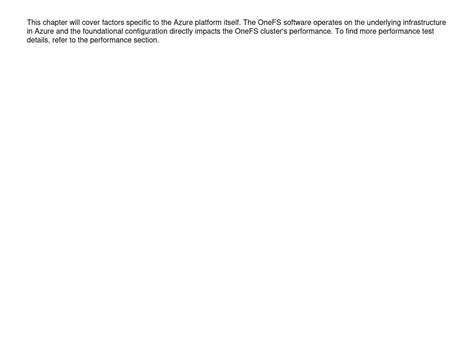Azure Infrastructure Considerations Introduction To Dell Powerscale For Microsoft Azure Dell