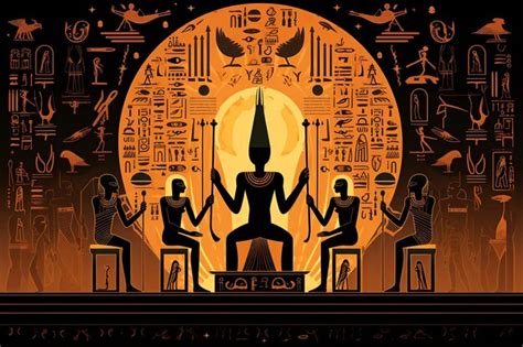 Premium Photo Osiris Judgment The Souls Fate In The Underworld