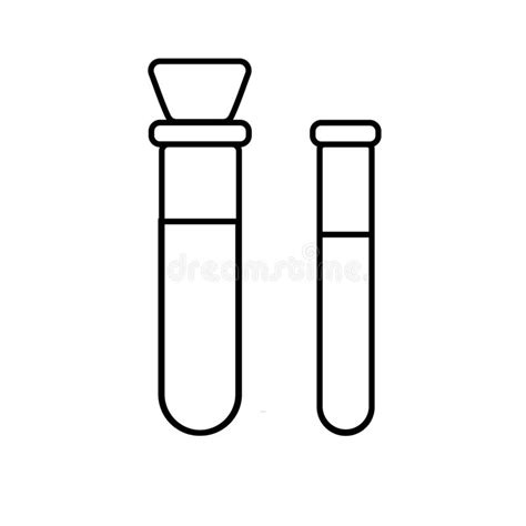 Tubo De Examen Médico Químico Del Laboratorio Frasco Para Las Drogas Y