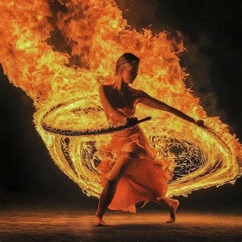 Premium Photo Fire Dance