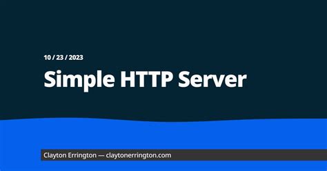 Simple Server