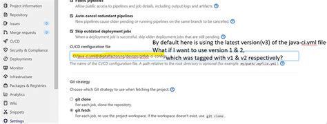 How To Use Tags To Switch The Version Of The Cicd Configuration File