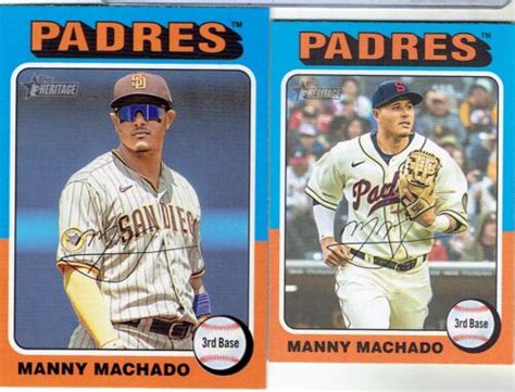 2024 Heritage Manny Machado Mini Throwback Variation Short Print 175