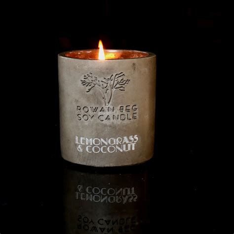 Coconut And Lemongrass Candle Handpoured In Connemara Cuando