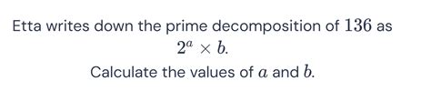 Etta Writes Down The Prime Decomposition Of Studyx