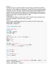 S Docx Step A Pointer Array Is A Pointer Dynamic Array Arrays Of Pointers Is Another