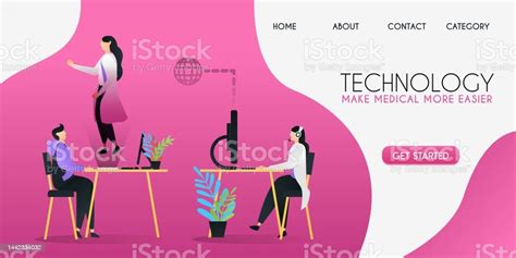 인터넷 벡터 일러스트레이션 개념을 통해 환자와 의사 소통하는 의사는 프리젠 테이션 웹 배너 Ui Ux 방문 페이지에 사용할 수 있습니다 가상현실에 대한 스톡 벡터 아트 및