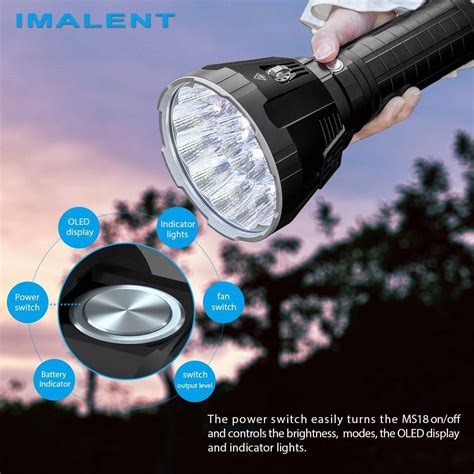 Imalent Ms18 Brightest Flashlight 100 000 Lumens 18pcs Xhp70 2nd Leds