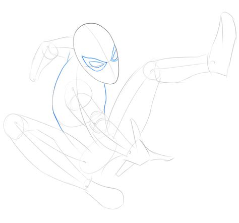 How to Draw Spider-Man from Avengers - Geek-Blog.net