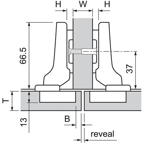 Blum 71b3650 110 Degree Clip Top Blumotion Hinge Soft Close Half