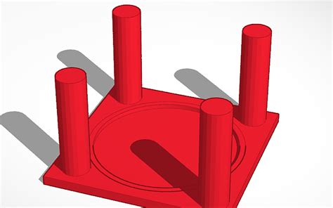 3d Design Coaster Holder Tinkercad