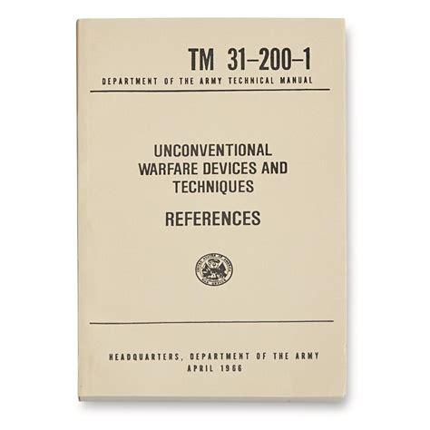 U S Military Army Unconventional Warfare Devices And Techniques Manual