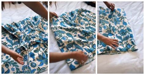 Comment Plier Une Longue Robe Pour Occuper Le Moins De Place Possible