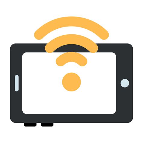 An Icon Design Of Mobile Wifi Vector Art At Vecteezy