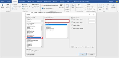 Add A Merge Field In A Word Document Particeep Knowledge Base