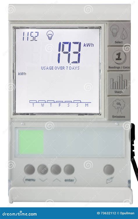 Smart Electricity Meter Display Stock Photo Image Of Energy Domestic