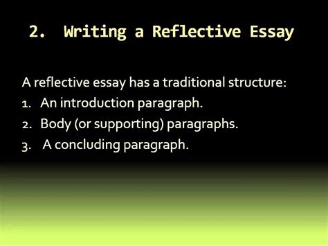 Write Esse How To Start A Reflection Paragraph