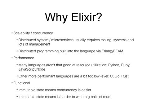 Elixir Fundamentals Speaker Deck