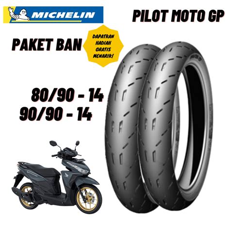 Jual Paket Ban Motor Michelin Pilot Moto Gp 80 90 14 90 90 14