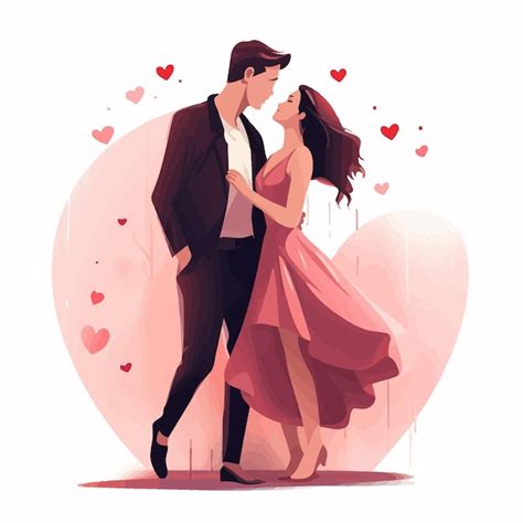 Premium Vector Wedding Couple Illustration