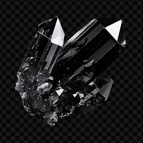 Premium Psd Hematite Crystal With Tabular Shape In Silver To Black