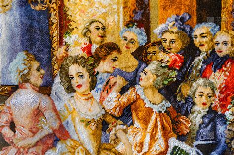 编织地毯作为艺术绘画的细节