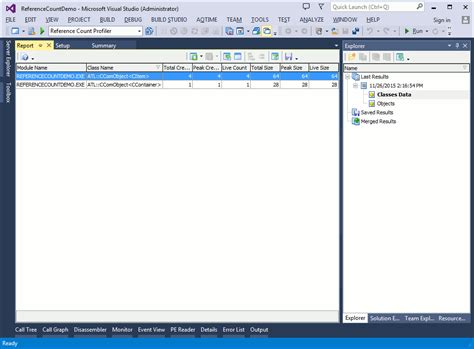 Reference Count Profiler Tutorial 2 Analyzing Results Aqtime