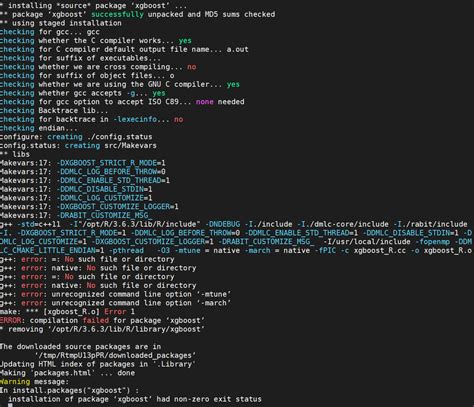 Install Error In Xgboost On R Centos Linux System Stack Overflow