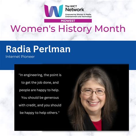 The Wict Network Midwest On Linkedin In The 1980s Radia Perlman Created Groundbreaking