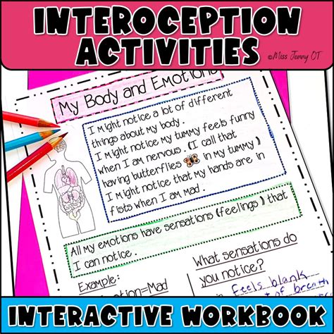 Interoception Self Regulation Activities Whole Body Workbook Made By