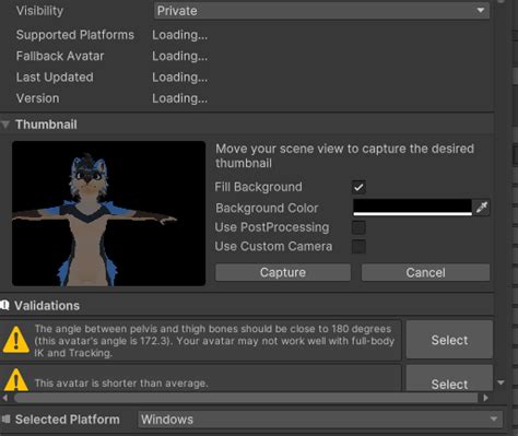 Pathway To Thumbnail Issue In Unityvrchat Sdk Help Vrchat Ask Forum