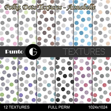 Second Life Marketplace Polka Dots Textures Annabelle