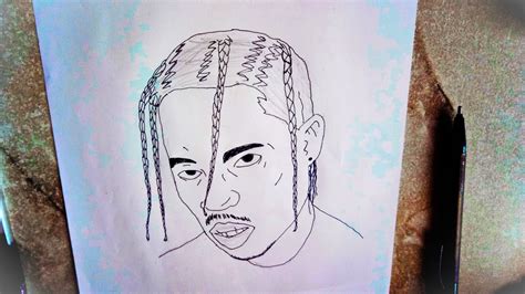 Drawing Travis Scott Speed Art Youtube