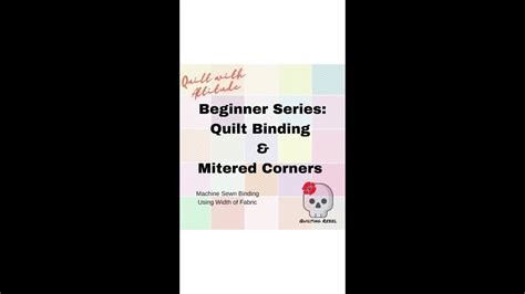 Beginner Series Quilt Binding Mitered Corners YouTube