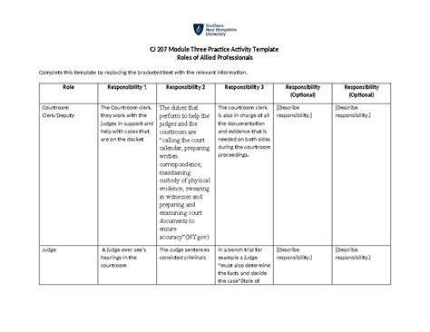 Cj 207 Practice Activity 3 1 Template Cj 207 Module Three Practice