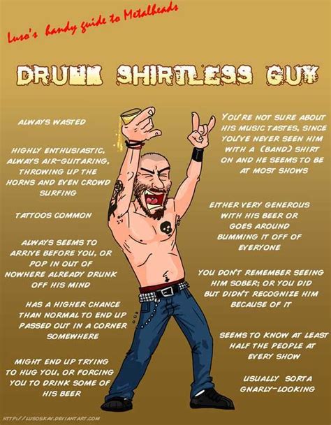 Types Of Metalheads Heavy Metal Music Shirtless Men Metal Meme