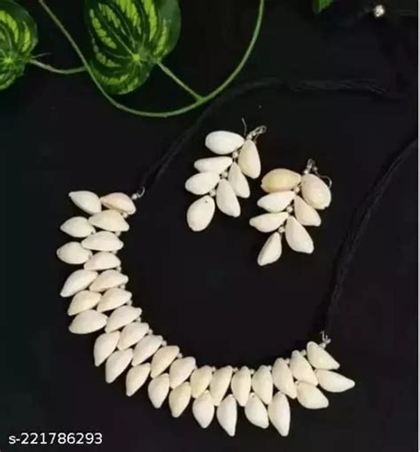 Ladies Shell Necklace Earring Set At ₹ 100piece Shell Necklace In