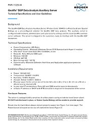 GeoMx DSP Data Analysis Auxiliary Server Tech Specs And User Guidelines