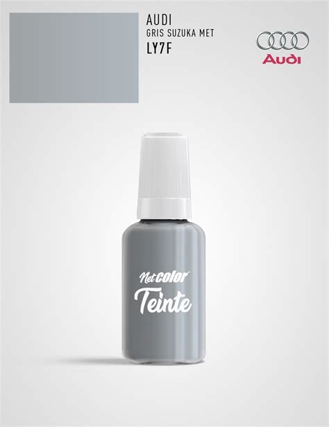 Flacon De Teinte Peinture Carrosserie Audi Ly7f Gris Suzuka Met