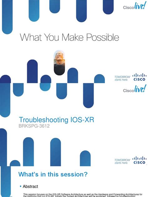 Brkspg 3612 Troubleshooting Ios Xr Pdf Thread Computing