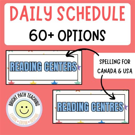 Visual Class Schedule Star Theme 60 Schedule Cards Visual Support