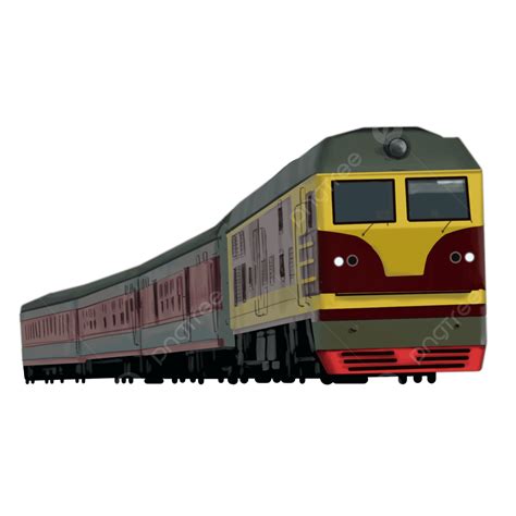 รูปรีโทรรถไฟอีมูวาดองค์ประกอบด้วยมือ Png วินเทจ รถไฟ อีมูภาพ Png