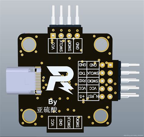 st link v2 1 制作（含源码及其原理图）（type c接口）可以配合robomaster 开发板下载口或者直接用杜邦线连接下载，支持