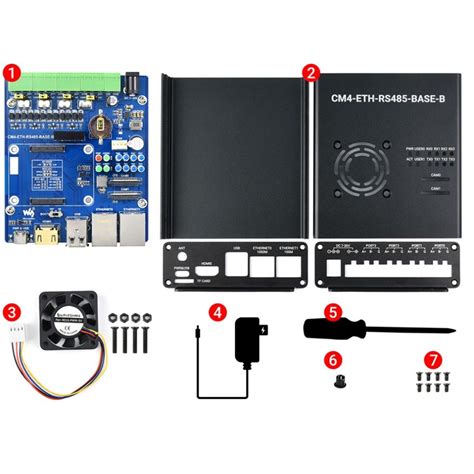 waveshare dual eth mini computer for raspberry pi cm4 gigabit ethernet