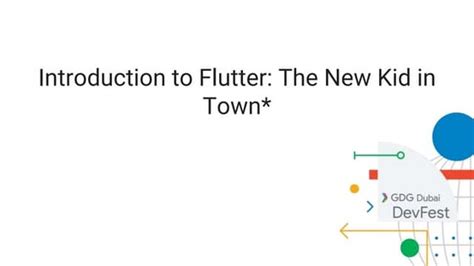 Introduction To Flutter Basicspptx
