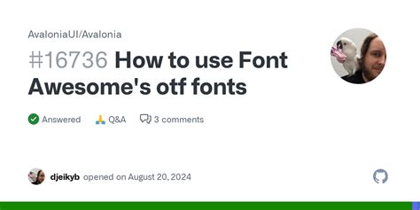 How To Use Font Awesomes Otf Fonts · Avaloniaui Avalonia · Discussion